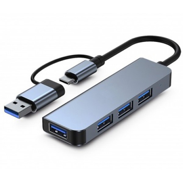 Hub USB 3.0 / USB C / 4 Puertos / Modelo: ADCABTC16